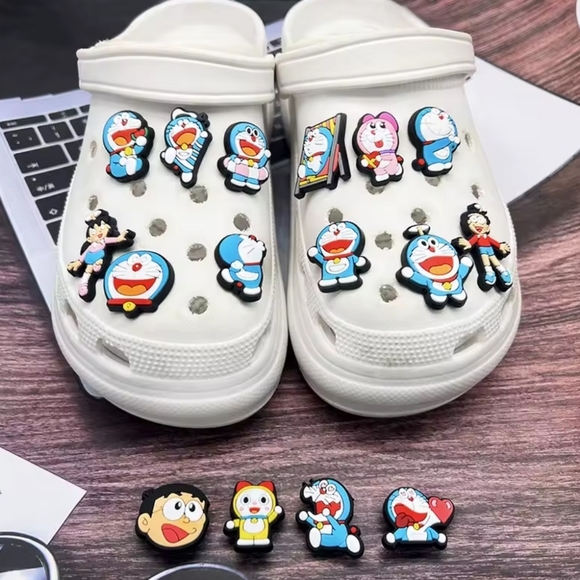 CROCS | Accessories | New Doraemon Cartoon Cat Jibbitz Bundle 6 Shoe ...